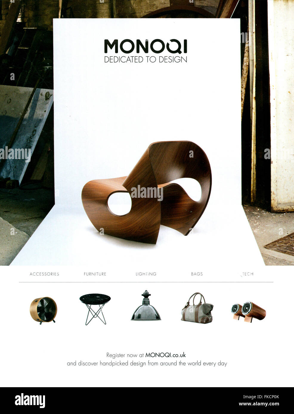 2010s UK Monoqi Magazine Advert Stock Photo - Alamy