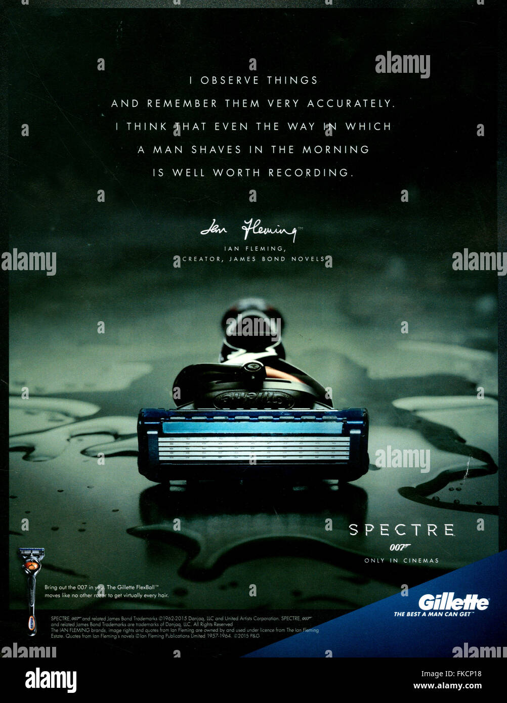 Uk gillette magazine advert hi-res stock photography and images - Alamy