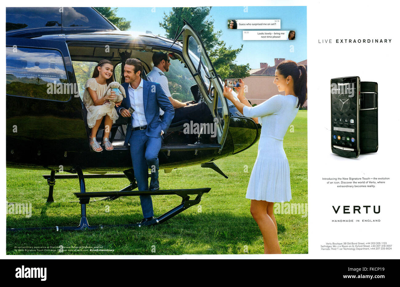 2010s UK Vertu Magazine Advert Stock Photo - Alamy