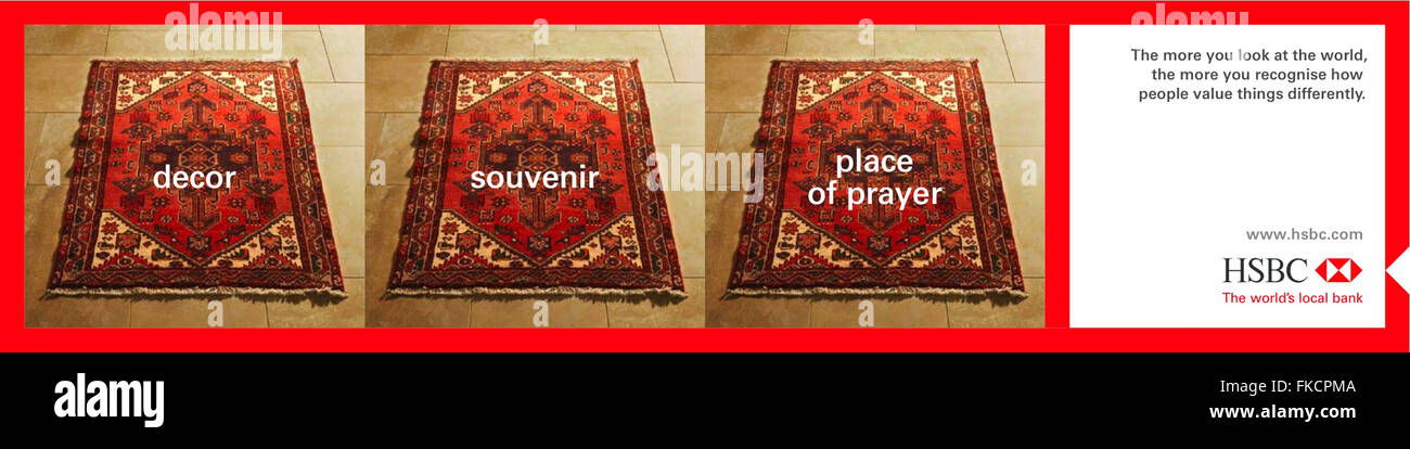 2000s UK HSBC Billboard Advert Stock Photo - Alamy