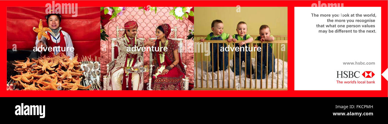 2000s UK HSBC Billboard Advert Stock Photo - Alamy