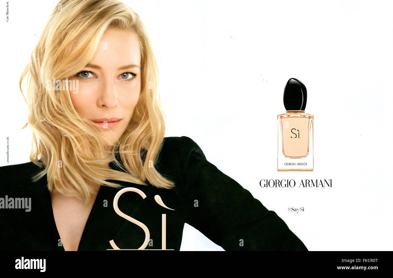 2010s UK Armani Magazine Advert Stock Photo - Alamy
