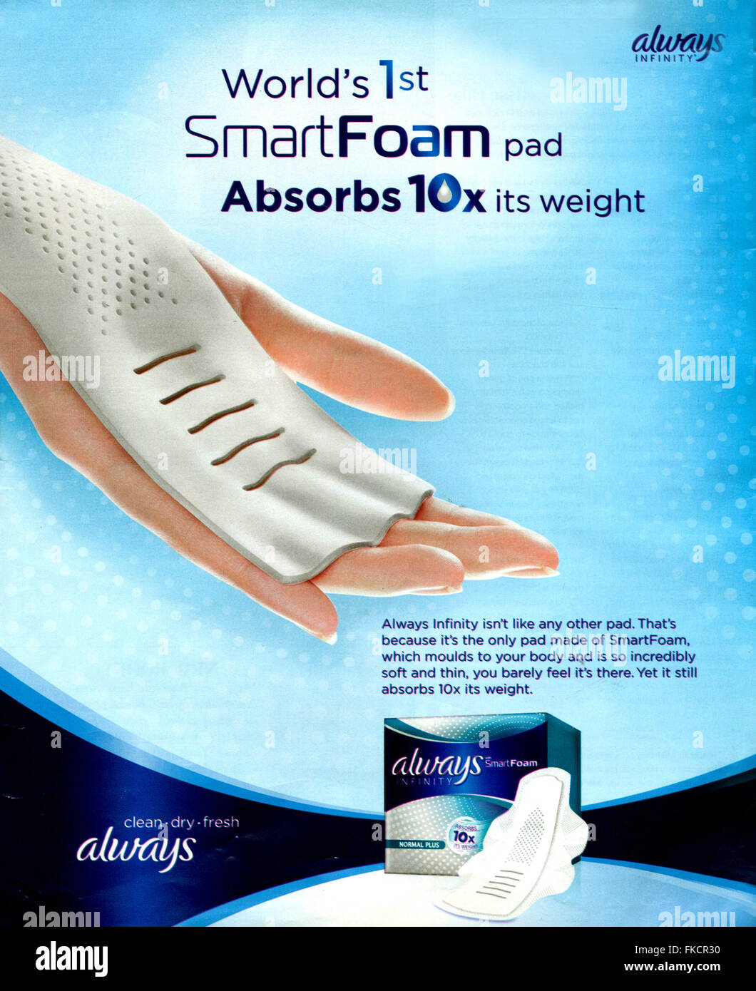 2010s UK Always Magazine Advert Stock Photo - Alamy