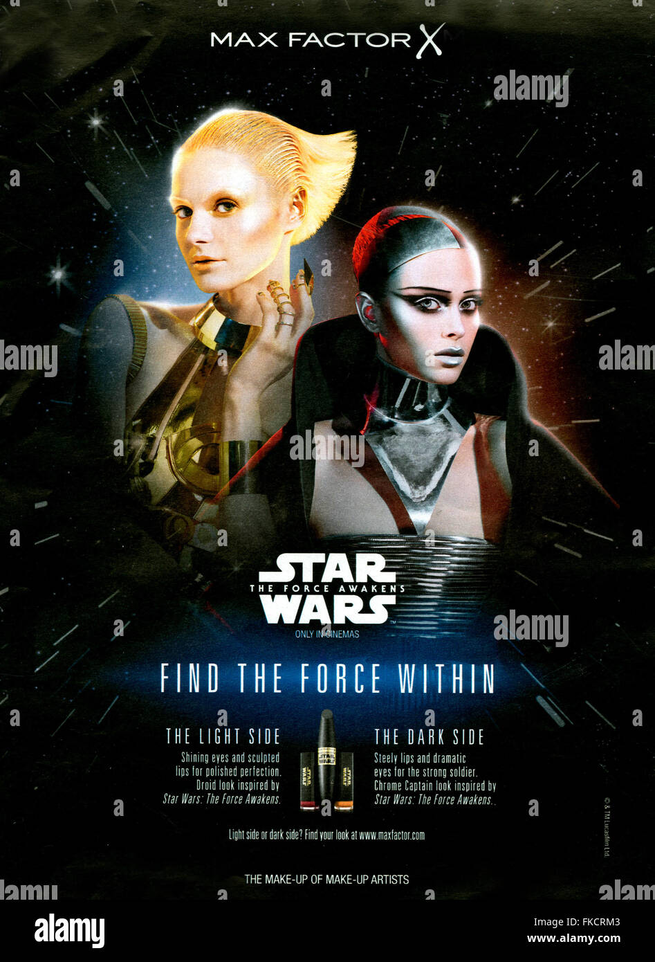 2010s UK Max Factor Magazine Advert Stock Photo - Alamy