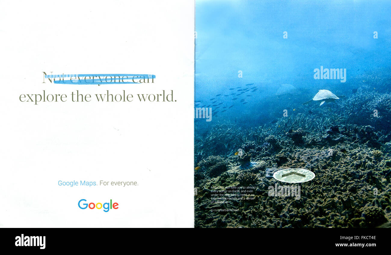 2010s UK Google Magazine Advert Stock Photo - Alamy