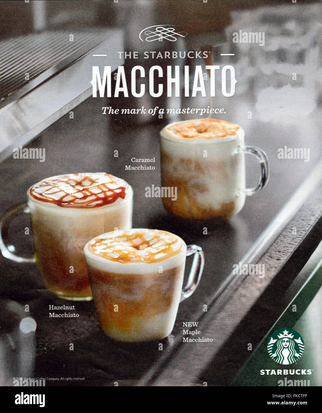 2010s UK Starbucks Magazine Advert Stock Photo - Alamy
