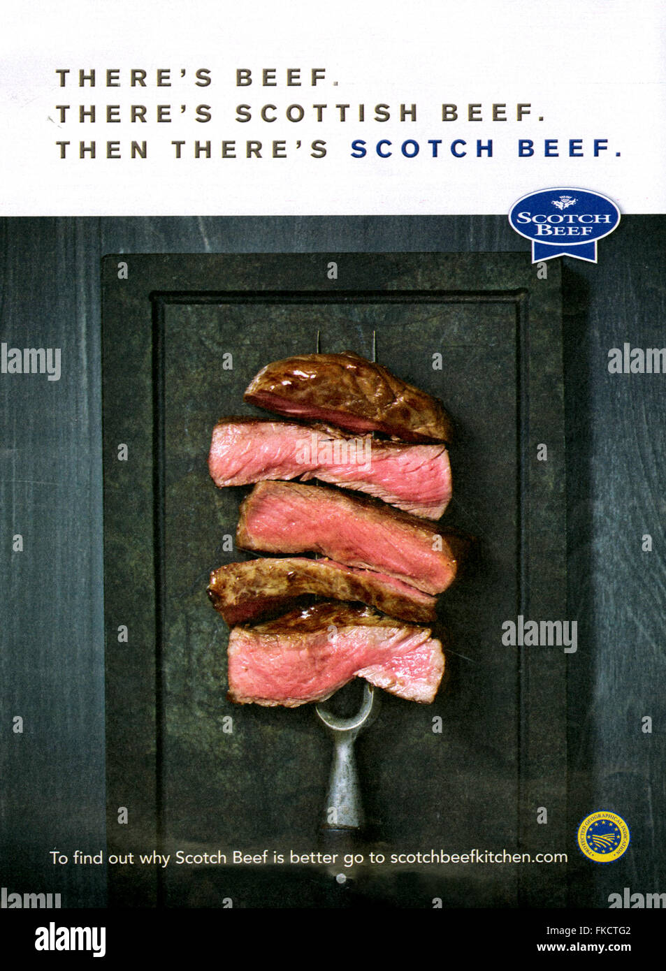 2010s UK Scotch Beef Magazine Advert Stock Photo - Alamy