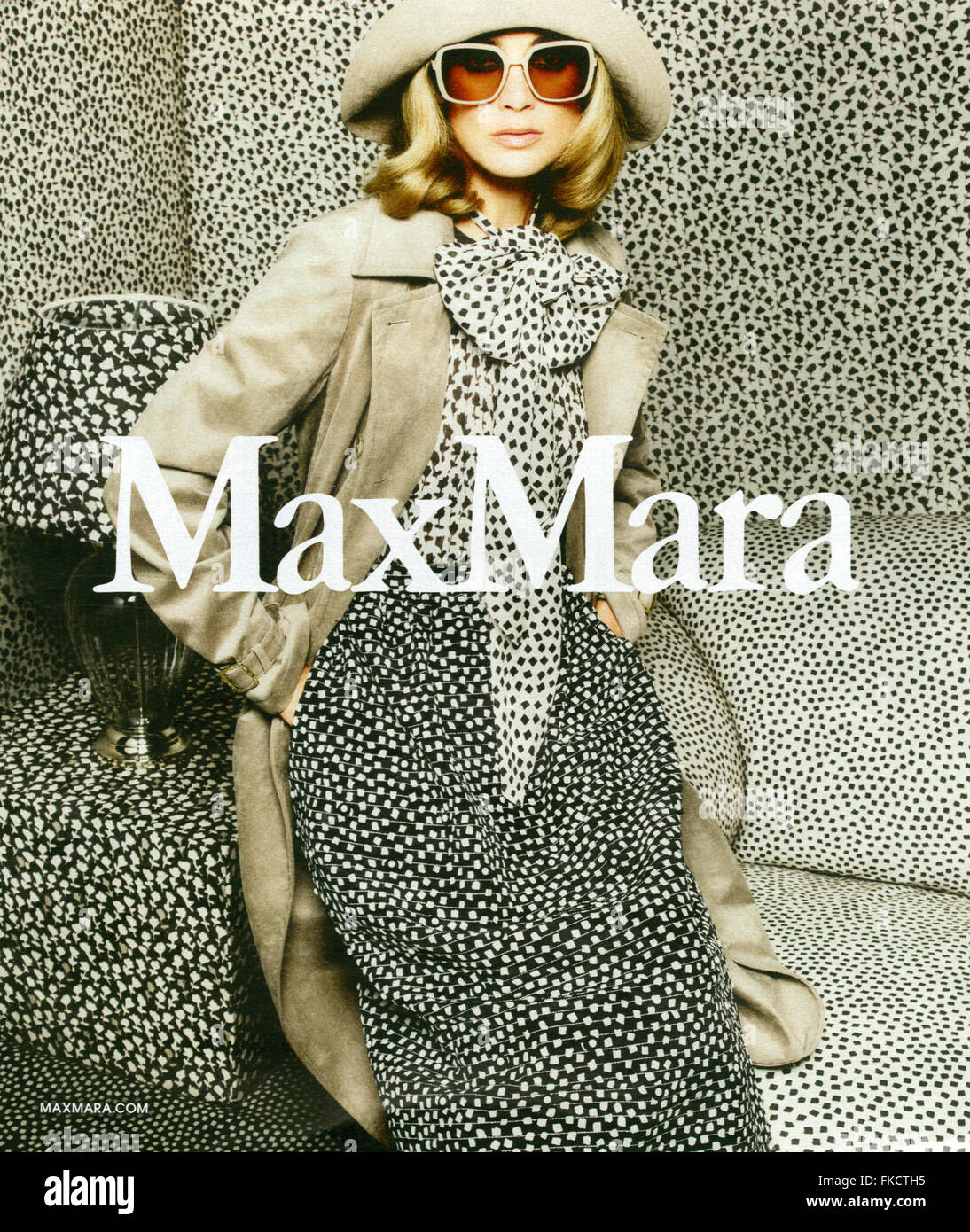 2010s UK Max Mara Magazine Advert Stock Photo - Alamy