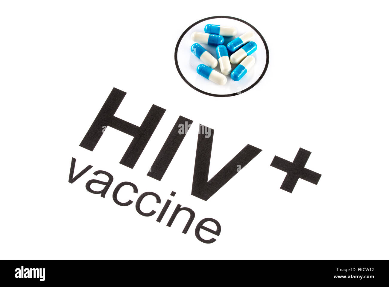 Science research by HIV Oral vaccine capsule, prevent aids Stock Photo ...