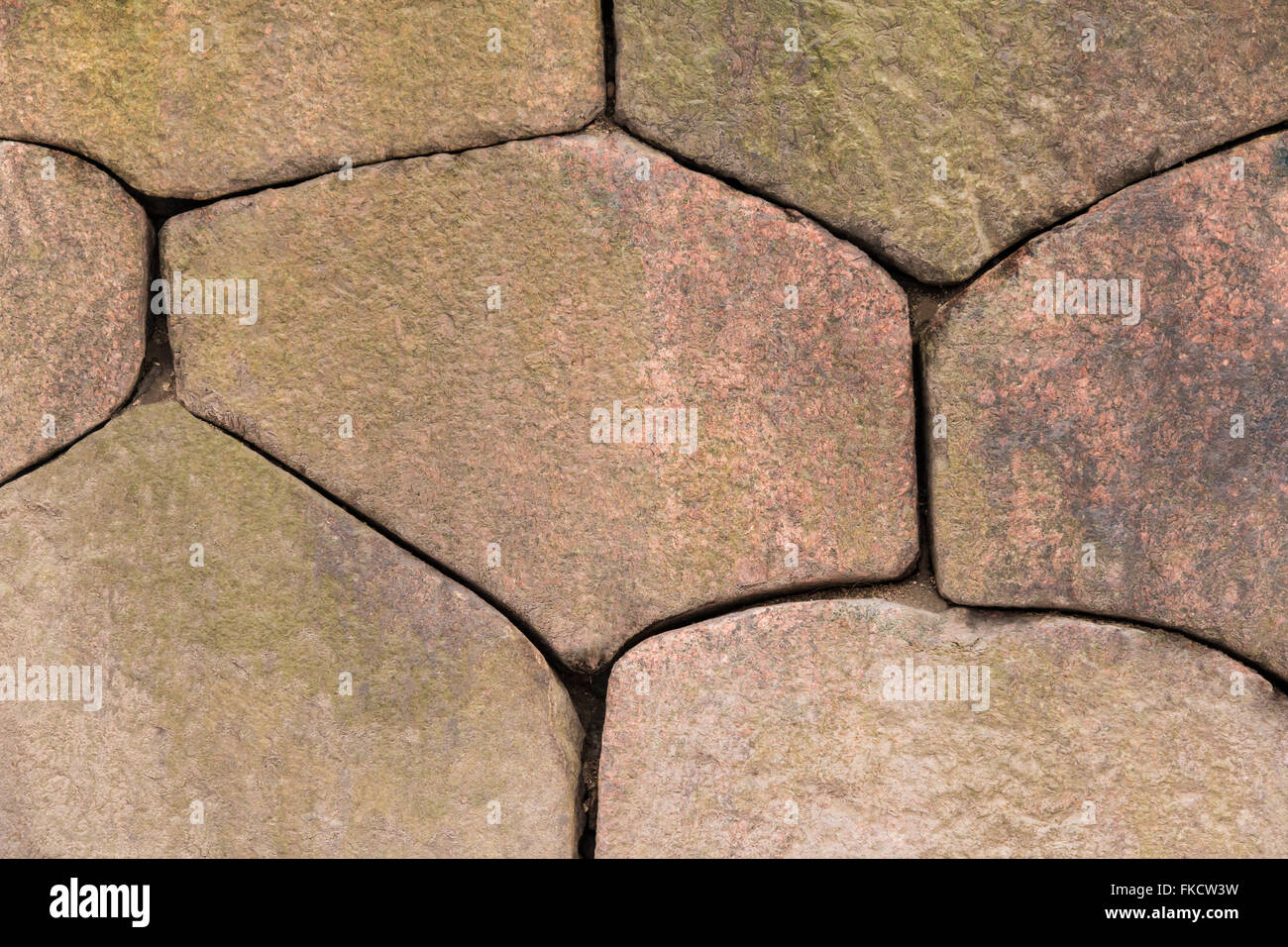 Texture of the flat stone wall closeup Stock Photo - Alamy