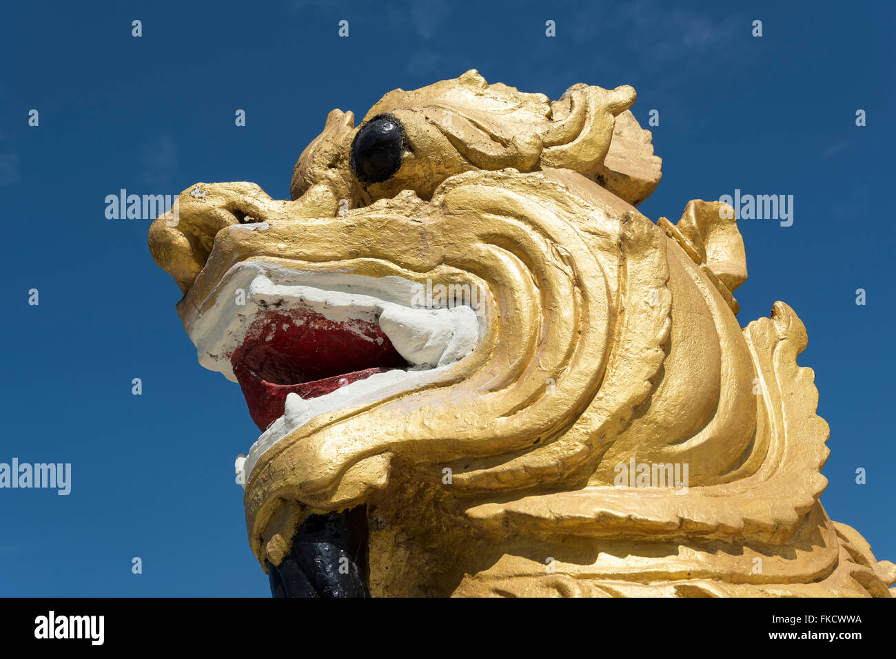 Lion sculpture in myanmar hi-res stock photography and images - Alamy
