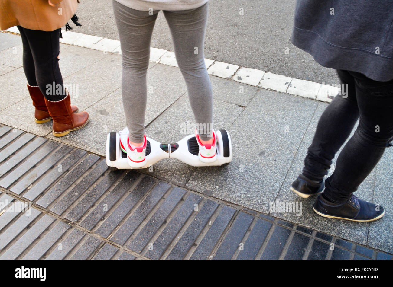 A self balancing board in a street Stock Photo - Alamy
