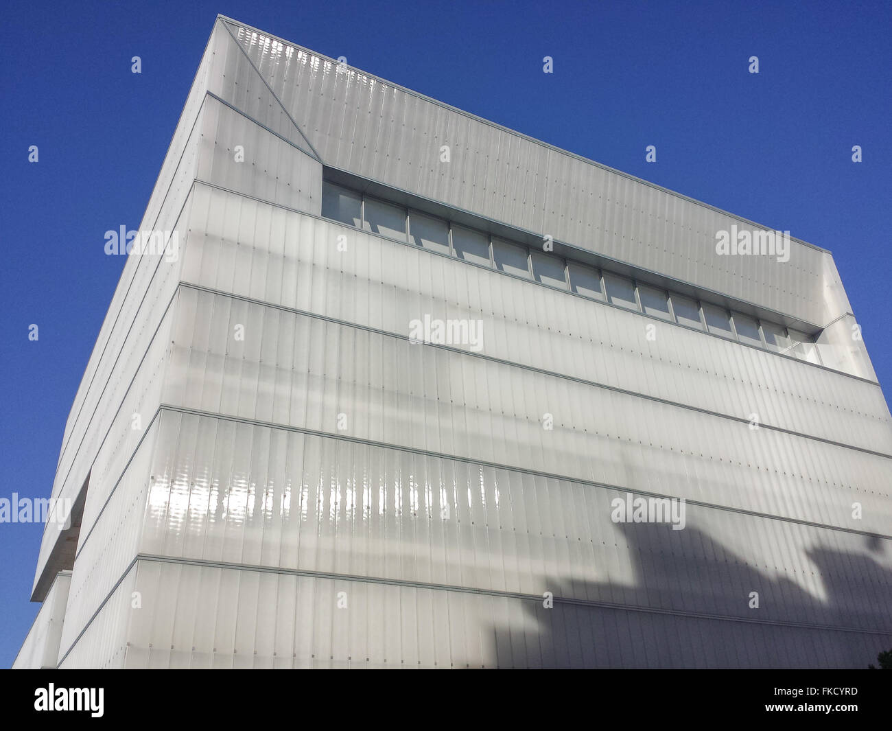 large building of modern architecture, in white plastic Stock Photo - Alamy