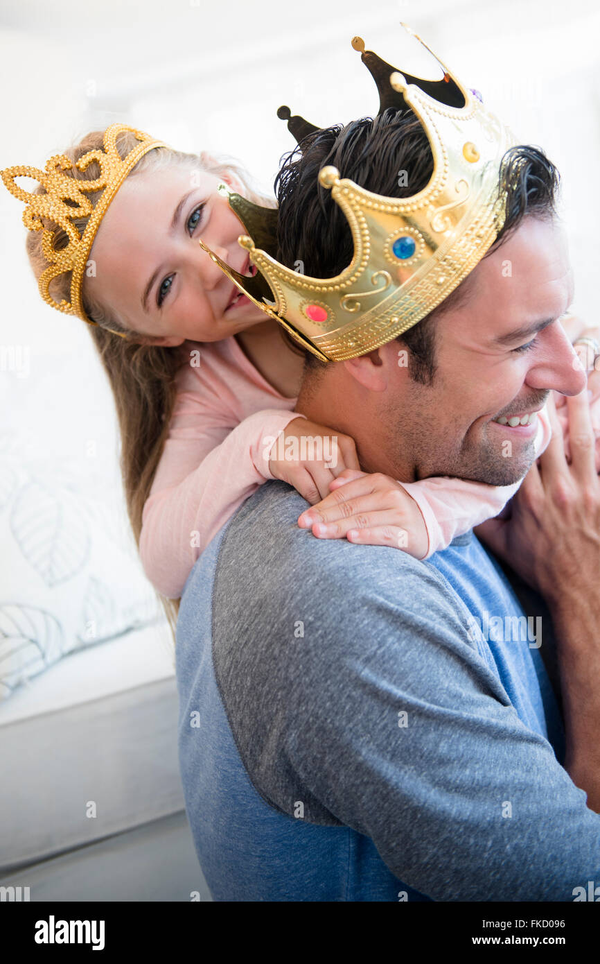 Daughter hugging her father hi-res stock photography and images - Alamy