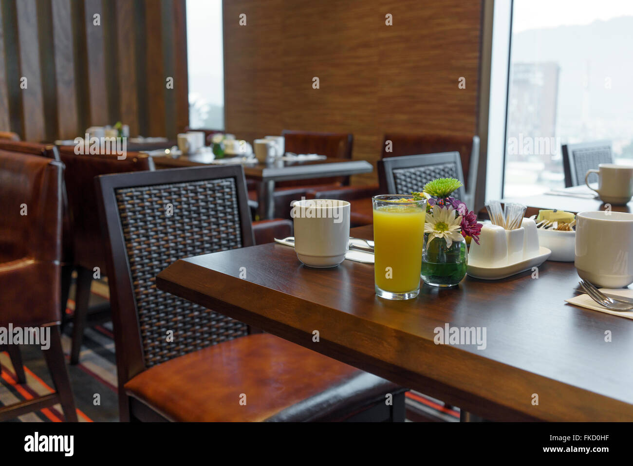 Table setting in a restaurant, Costa Rica Stock Photo - Alamy