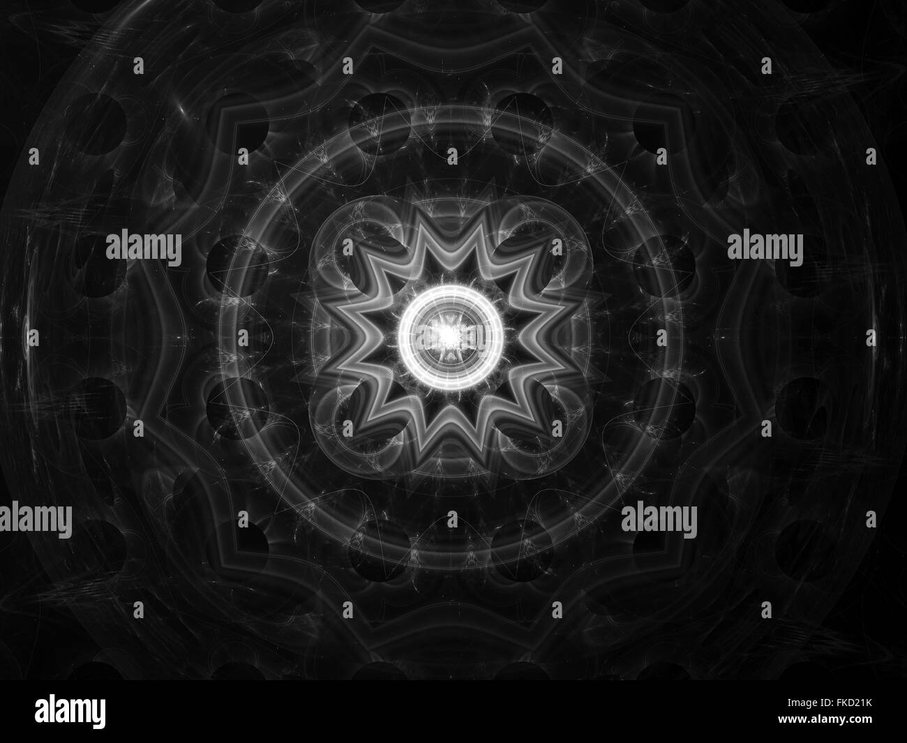 Mandala black and white simple hi-res stock photography and images - Alamy