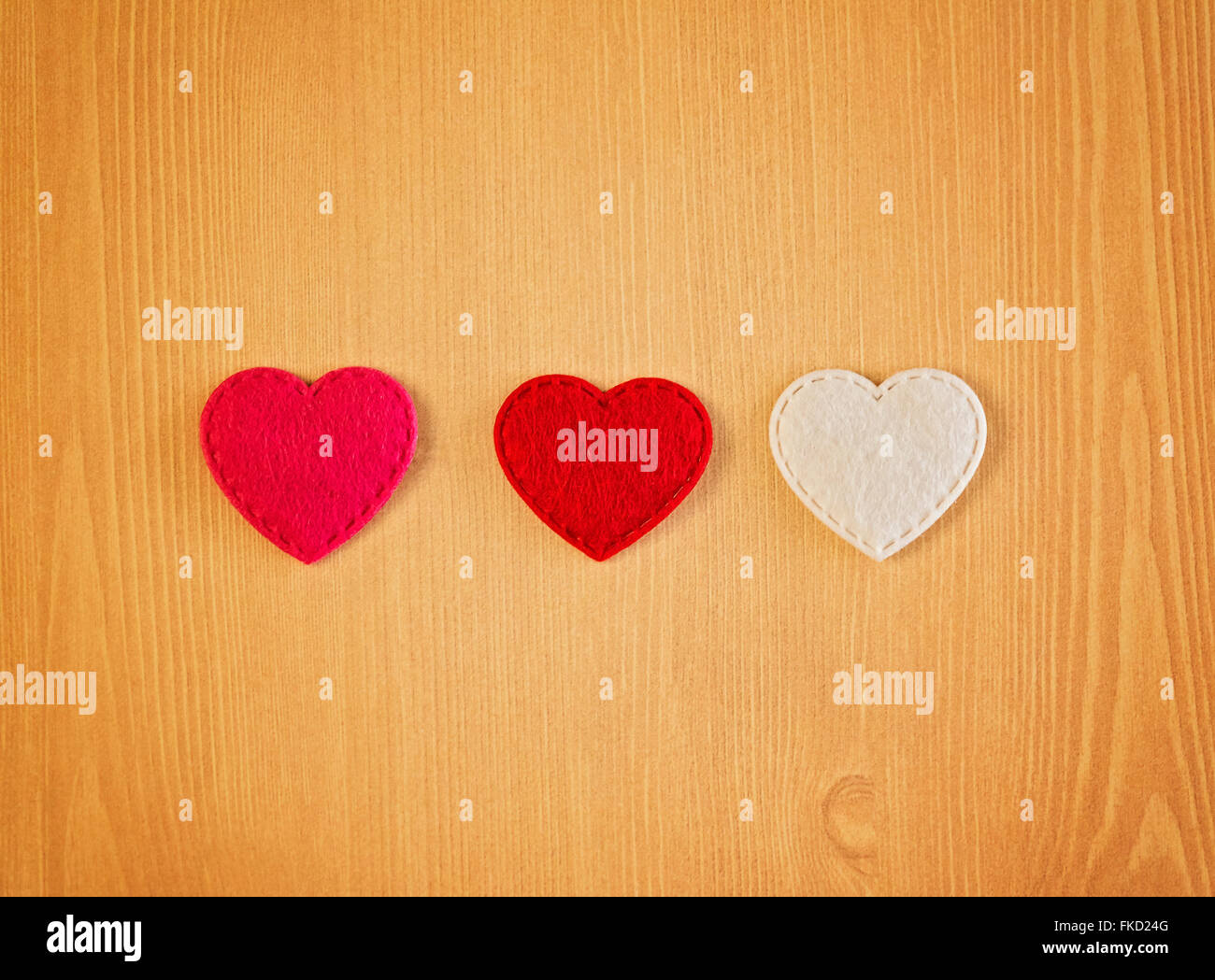 Three hearts hi-res stock photography and images - Alamy