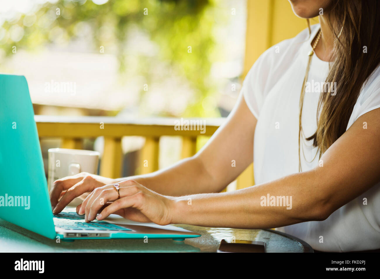 Mid section laptop hi-res stock photography and images - Alamy