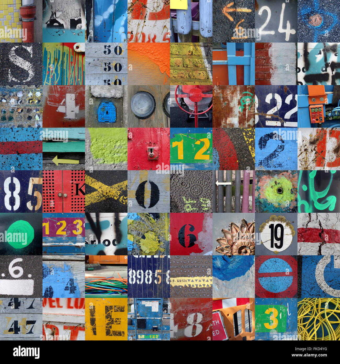 Collage of street signs hi-res stock photography and images - Alamy