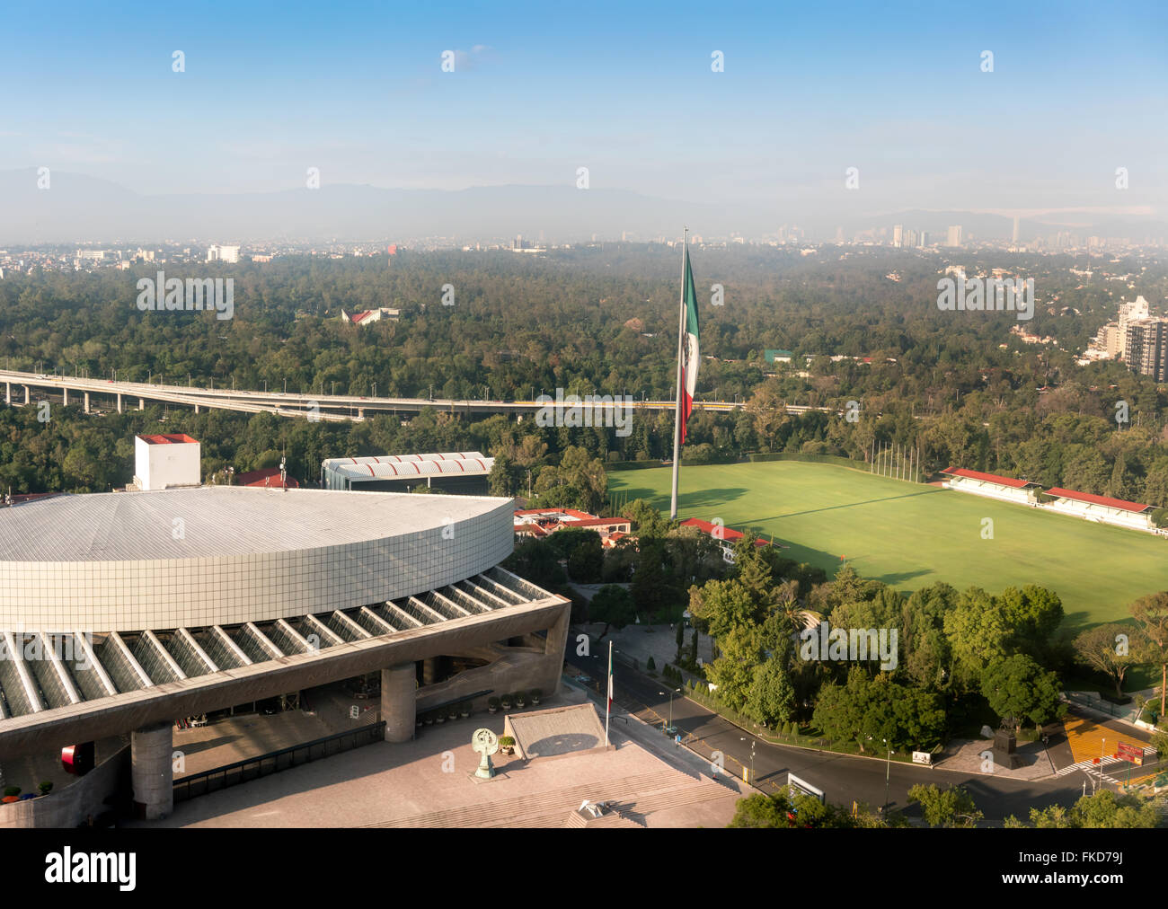 Elevated view of auditorium, National Auditorium, Mexico City, Mexico ...