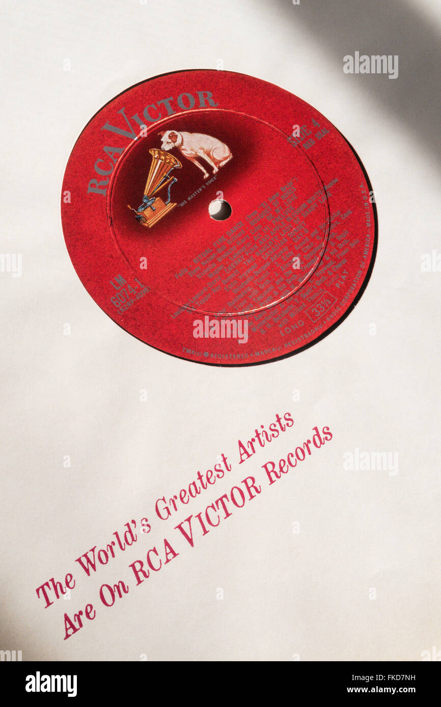 Vintage RCA Victor Vinyl Record Label Stock Photo - Alamy