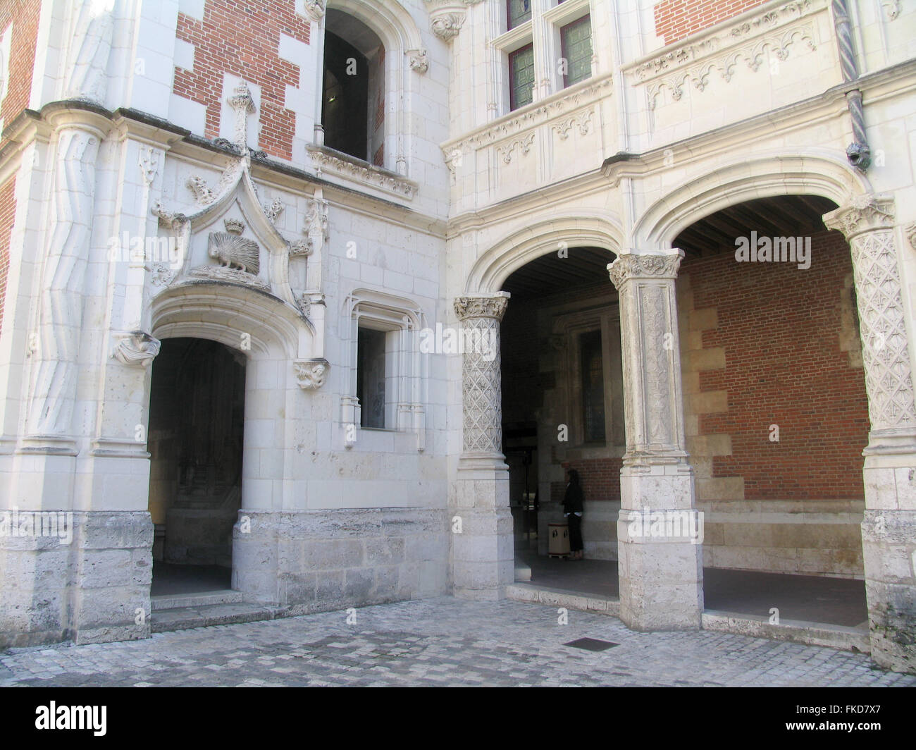 The King Louis Xll wing of the Royal Château de Blois Stock Photo - Alamy