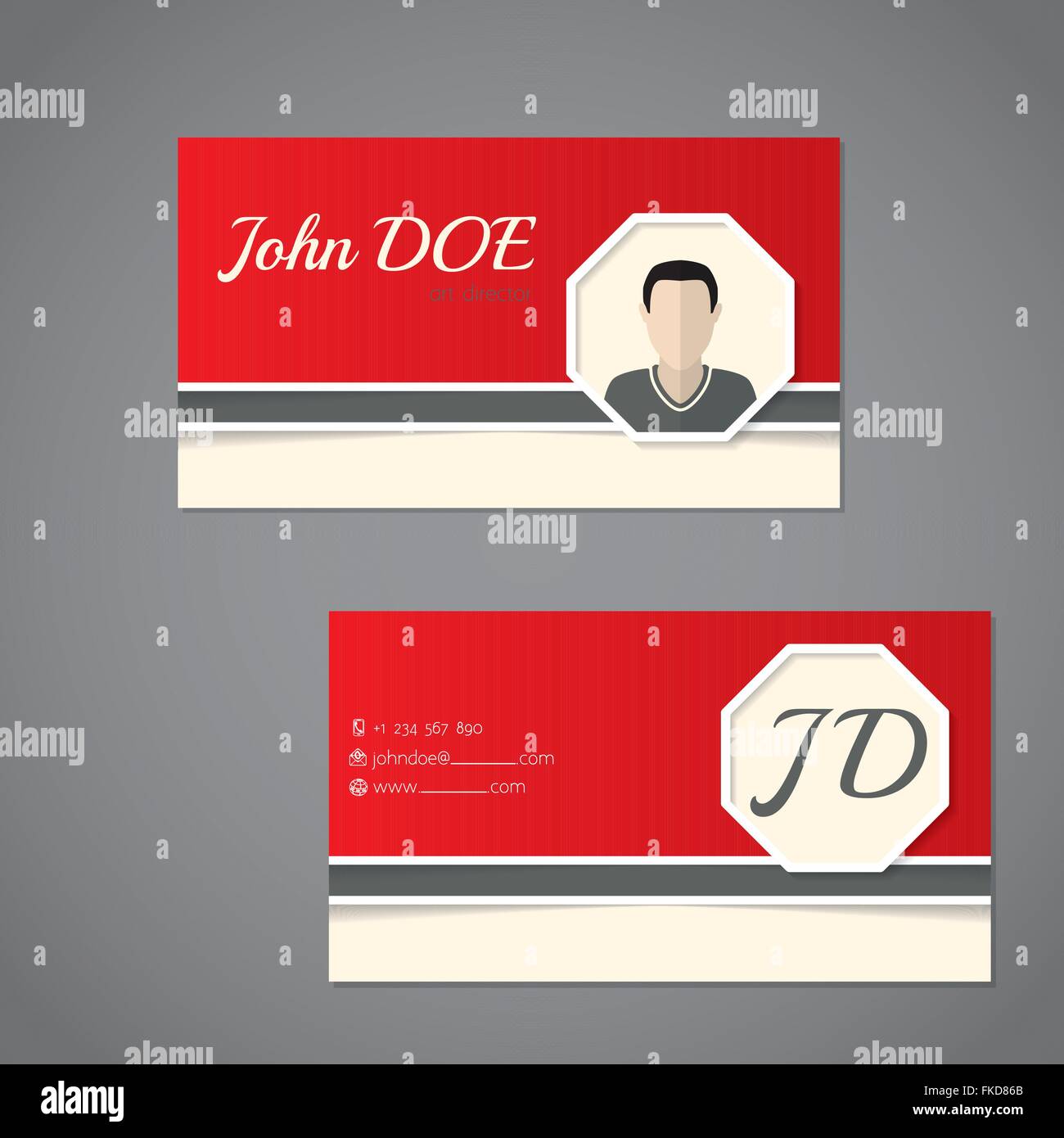 Id card front back hi-res stock photography and images - Alamy