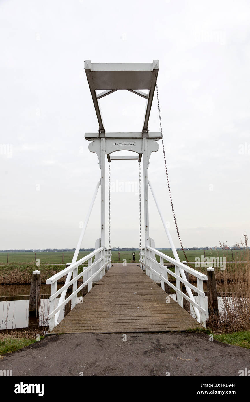 old white drawbridge in the netherlands near Amsterdam Stock Photo - Alamy