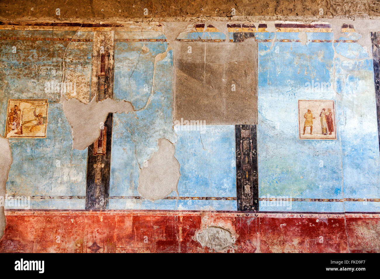 Ancient fresco on wall Stock Photo - Alamy