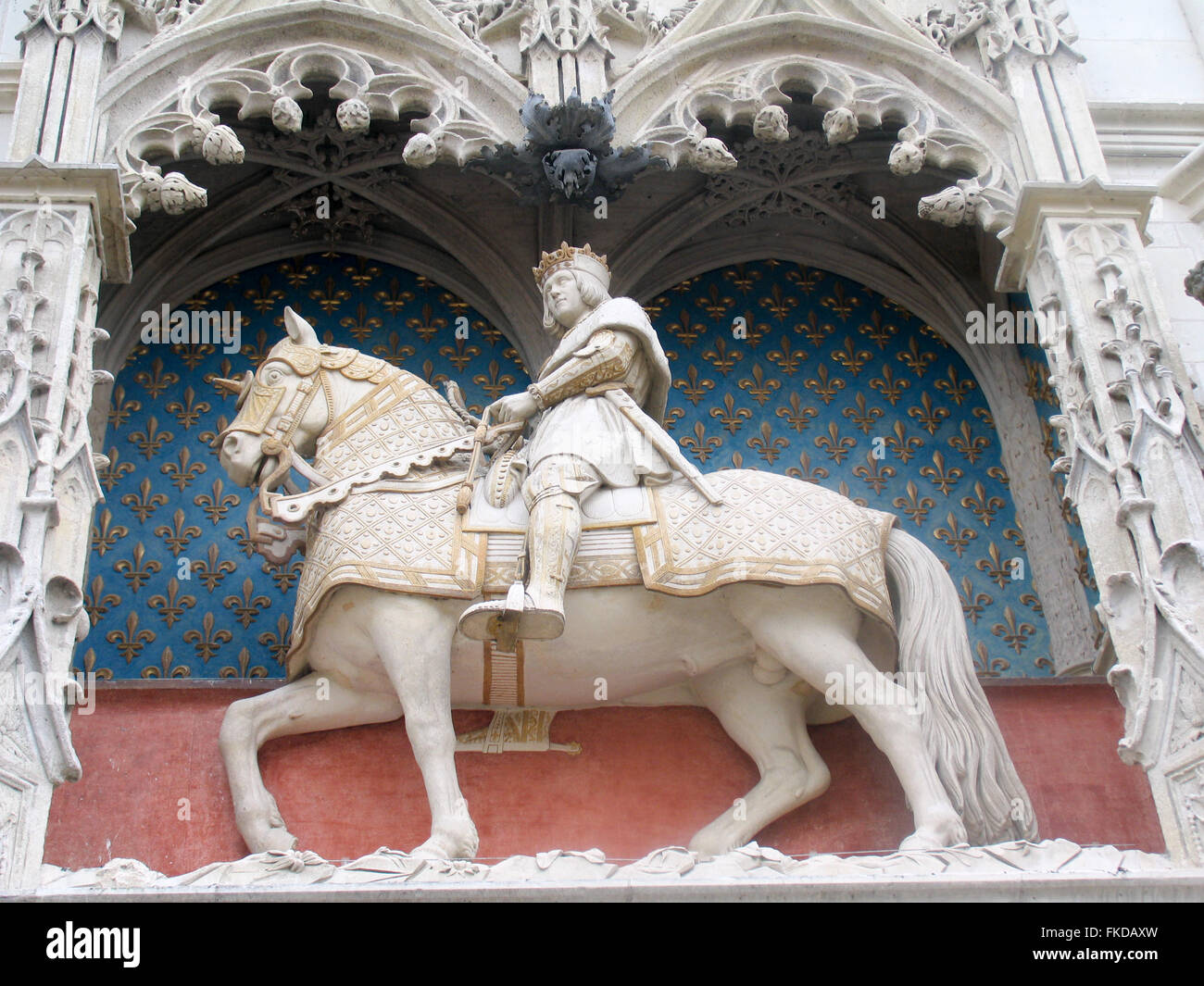 Statue of louis xii at chateau de blois hi-res stock photography and ...