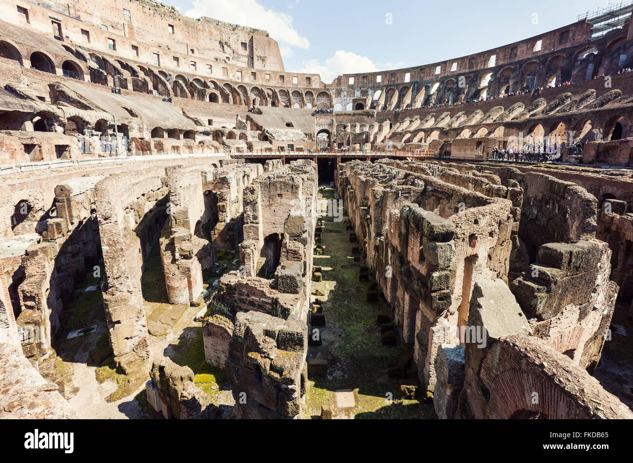 Ruins of Coliseum amphitheater Stock Photo - Alamy
