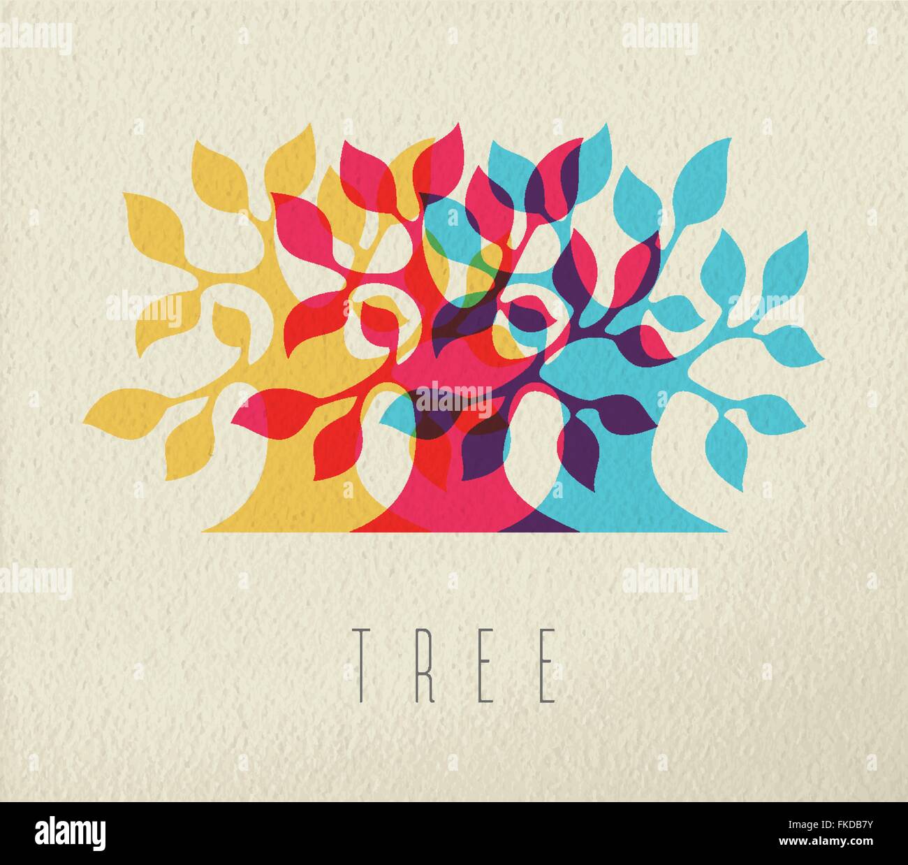 Illustration tree silhouette hi-res stock photography and images - Alamy