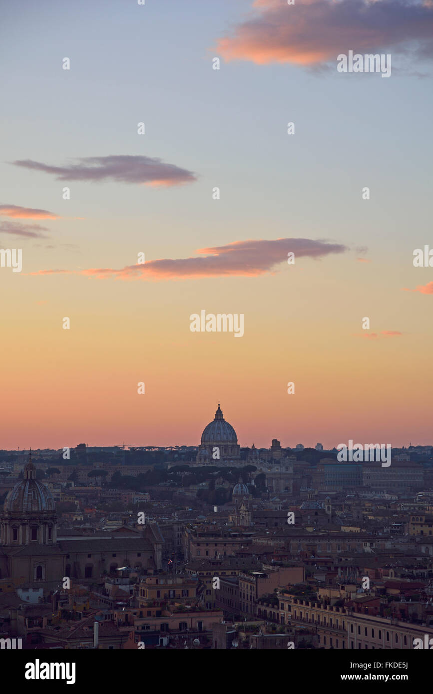 Cityscape at sunset Stock Photo - Alamy
