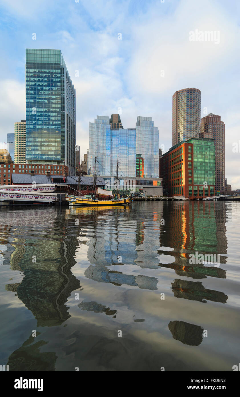 Waterfront buildings reflecting in water Stock Photo - Alamy