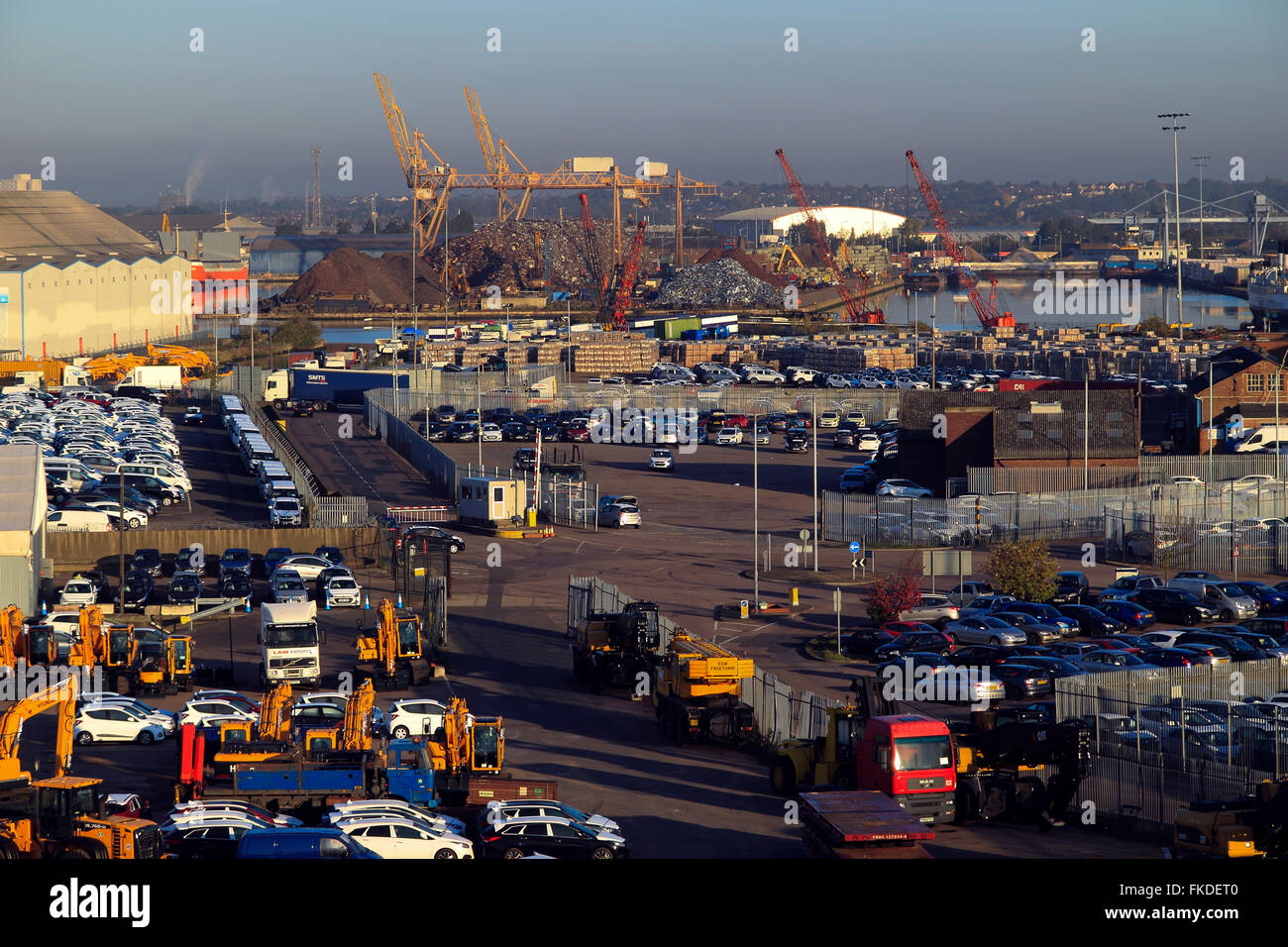 London International Cruise Terminal car park, Tilbury, Essex, UK Stock ...