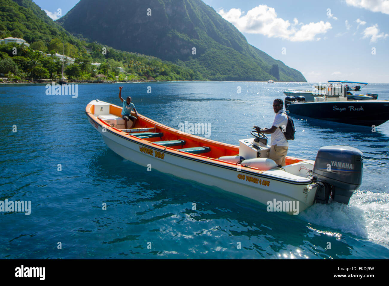 St lucia boat hi-res stock photography and images - Alamy