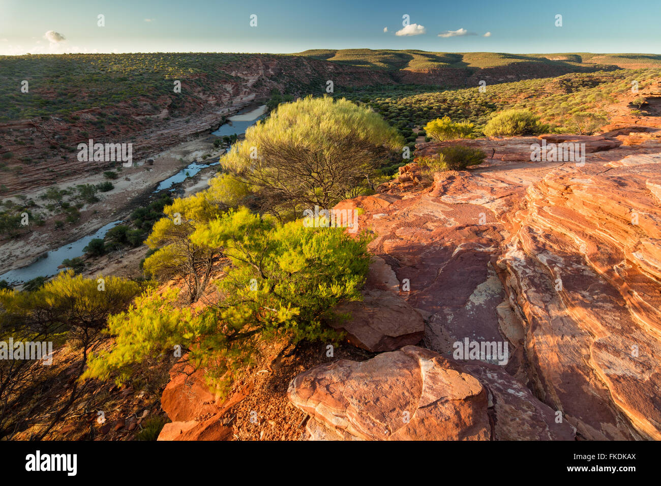 the Murchison River gorge from Natures Window, Kalbarri National Park ...