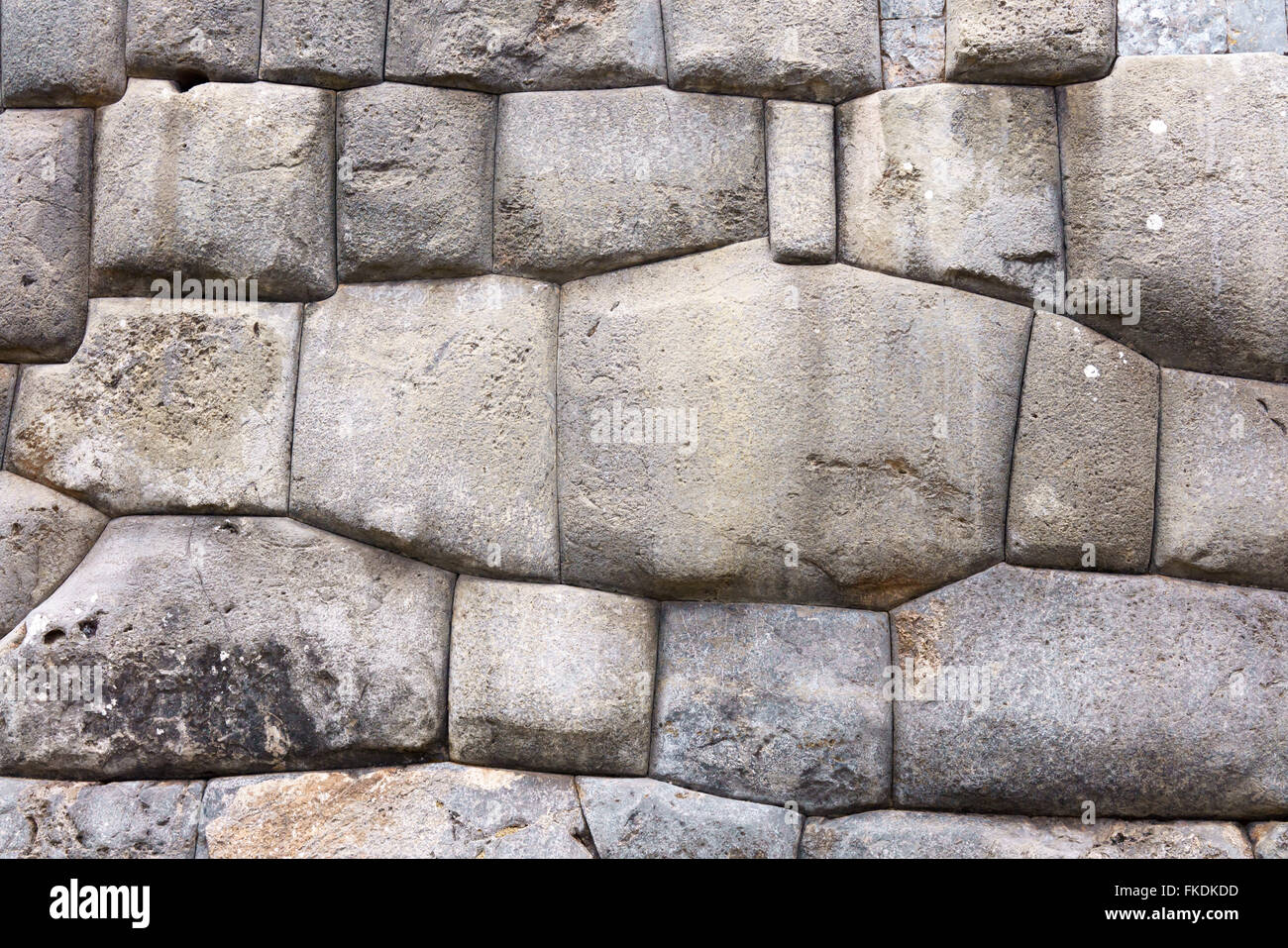 Close-up of stone wall, Sacsayhuaman, Cusco, Peru Stock Photo - Alamy