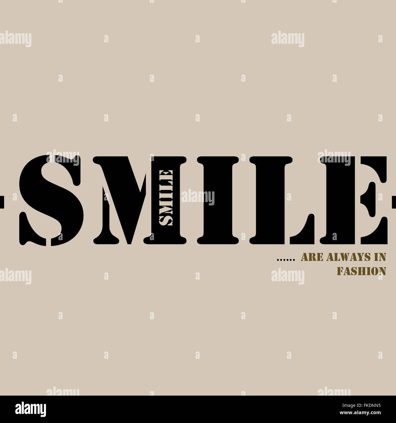 Smiles are always in fashion Stock Photo - Alamy