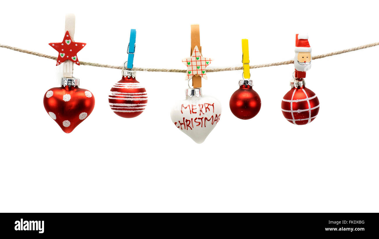 clothesline on Christmas Stock Photo - Alamy