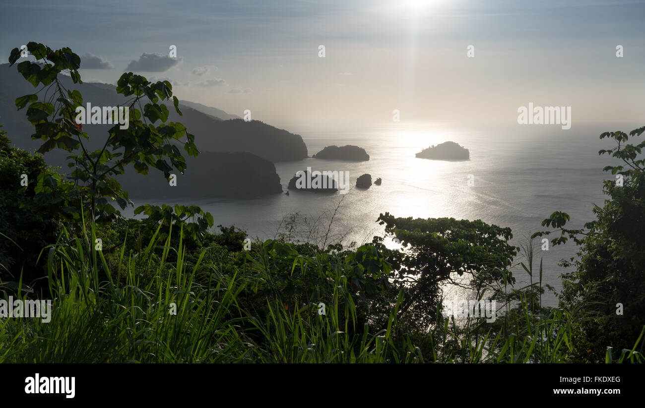 Sun shining over sea, Trinidad, Trinidad And Tobago Stock Photo - Alamy