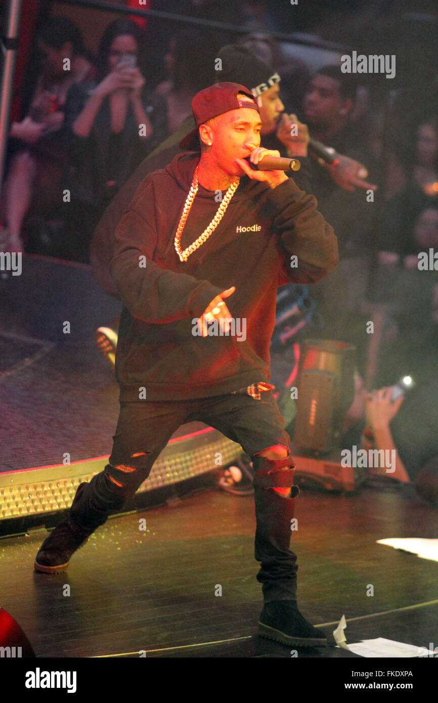 Tyga performs at Drai's LIVE stage inside The Cromwell Las Vegas ...