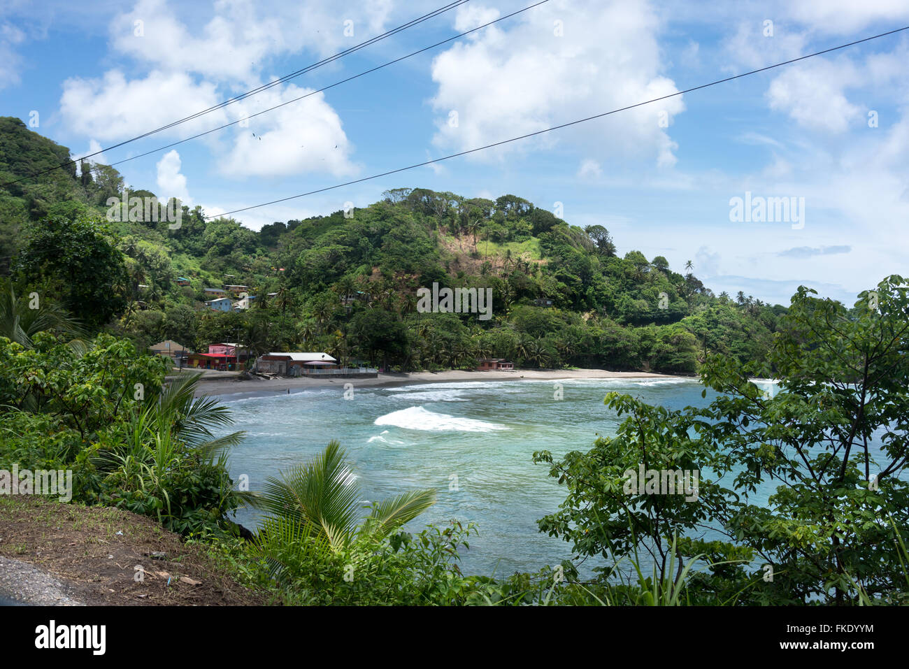 Scenic view of beach, Trinidad and Tobago Stock Photo - Alamy