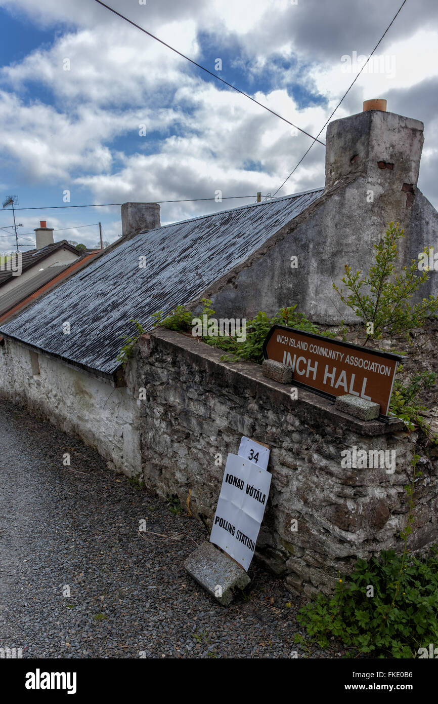 The voting hall Stock Photo - Alamy