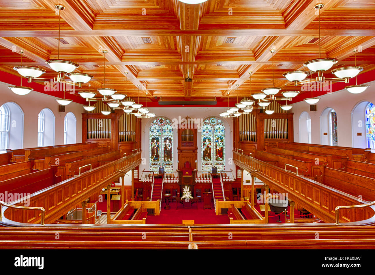 From the pews Stock Photo - Alamy
