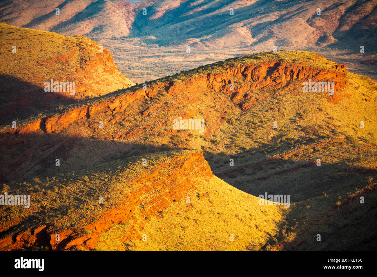 the Pilbara region near Tom Price from Nameless Hill, Western Australia ...