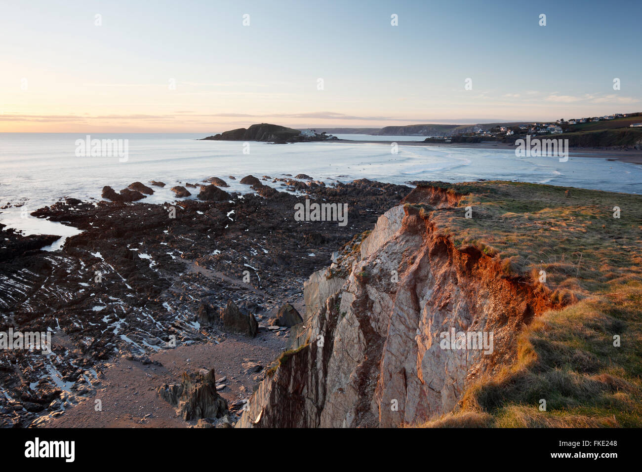 Bigbury Bay and Burgh Island. South Hams. Devon. UK Stock Photo - Alamy
