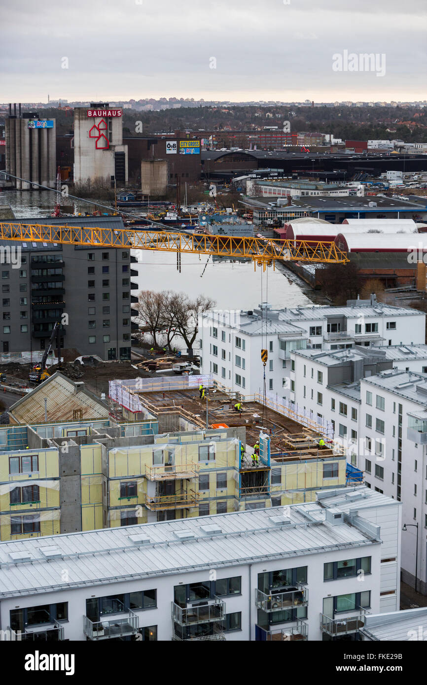 New homes are being built in Sundbyberg Stock Photo - Alamy
