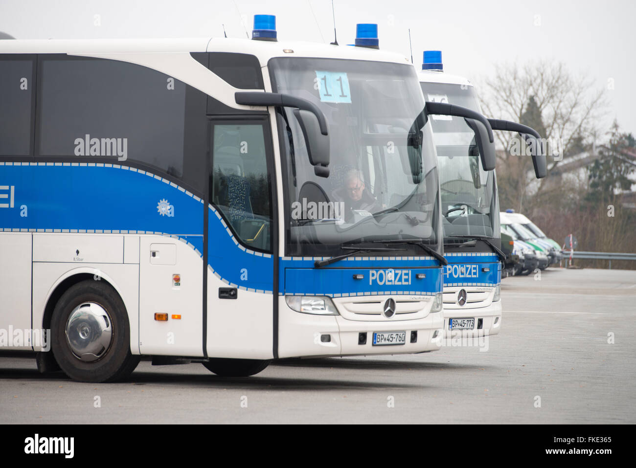 Police buses hi-res stock photography and images - Alamy