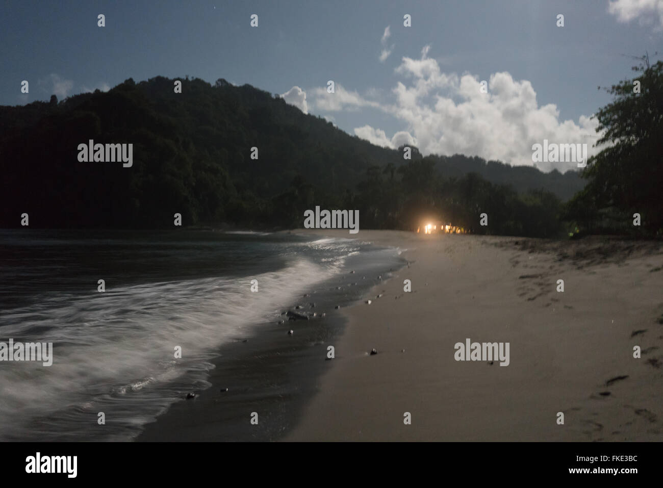 Scenic view of sea beach against sky, Trinidad, Trinidad and Tobago ...